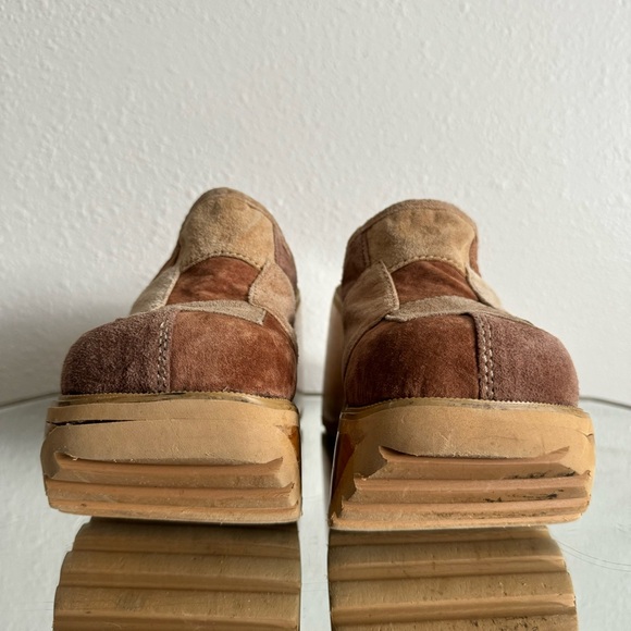 Soda | Shoes | Soda Vintage Y2k Brown Suede Leather Patchwork Chunky ...